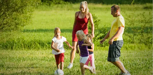 Family Playing Sports Together