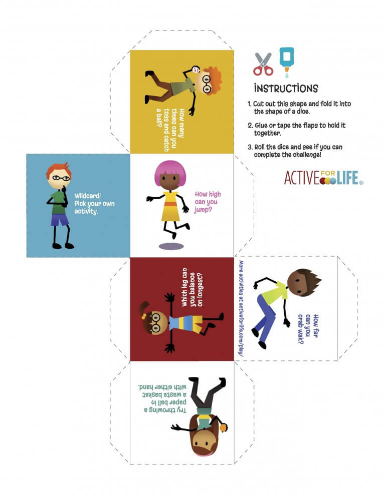 Looking for a boredom buster? Try these printable activity dice ...