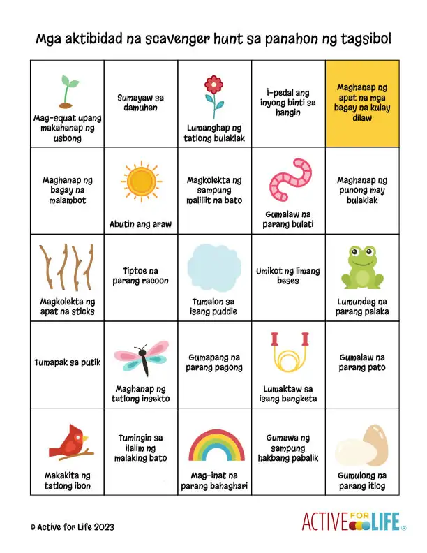 Tagalog resources for promoting physical literacy – Active For Life